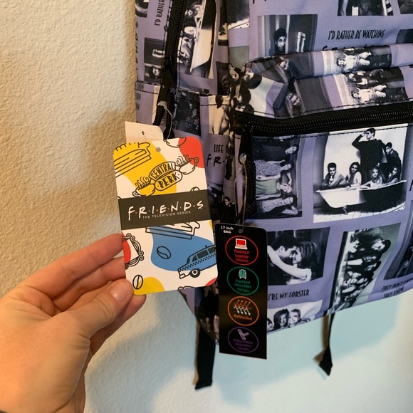 FRIENDS | Bags | Friends Friends Comic Printed 6 Backpack Book Bag ...